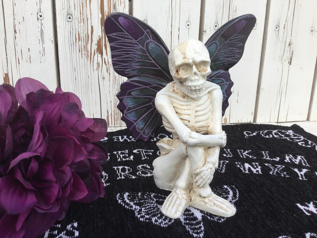 Fairy, Skeleton Fairy, Resin Fairy Statue, Halloween Decoration, Altar ...