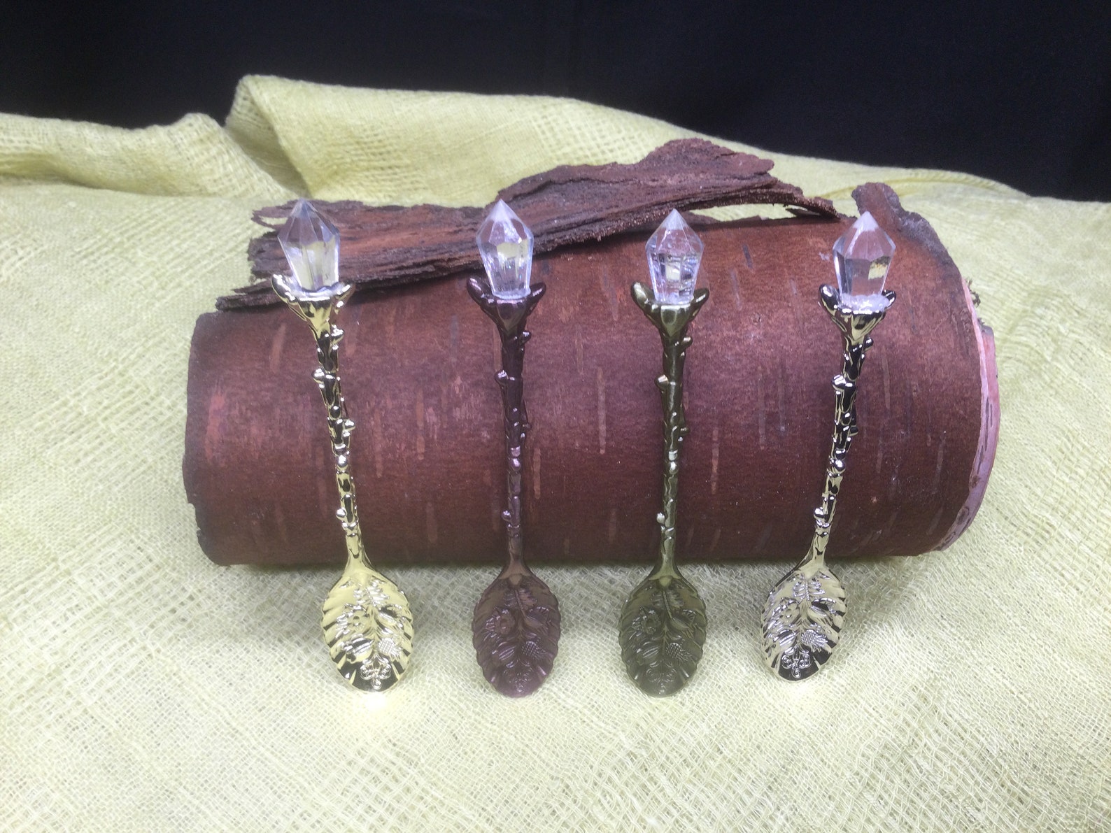 Crystal Spoon Quartz Crystal Ritual Spoon Tea Spoon Witchs - Etsy