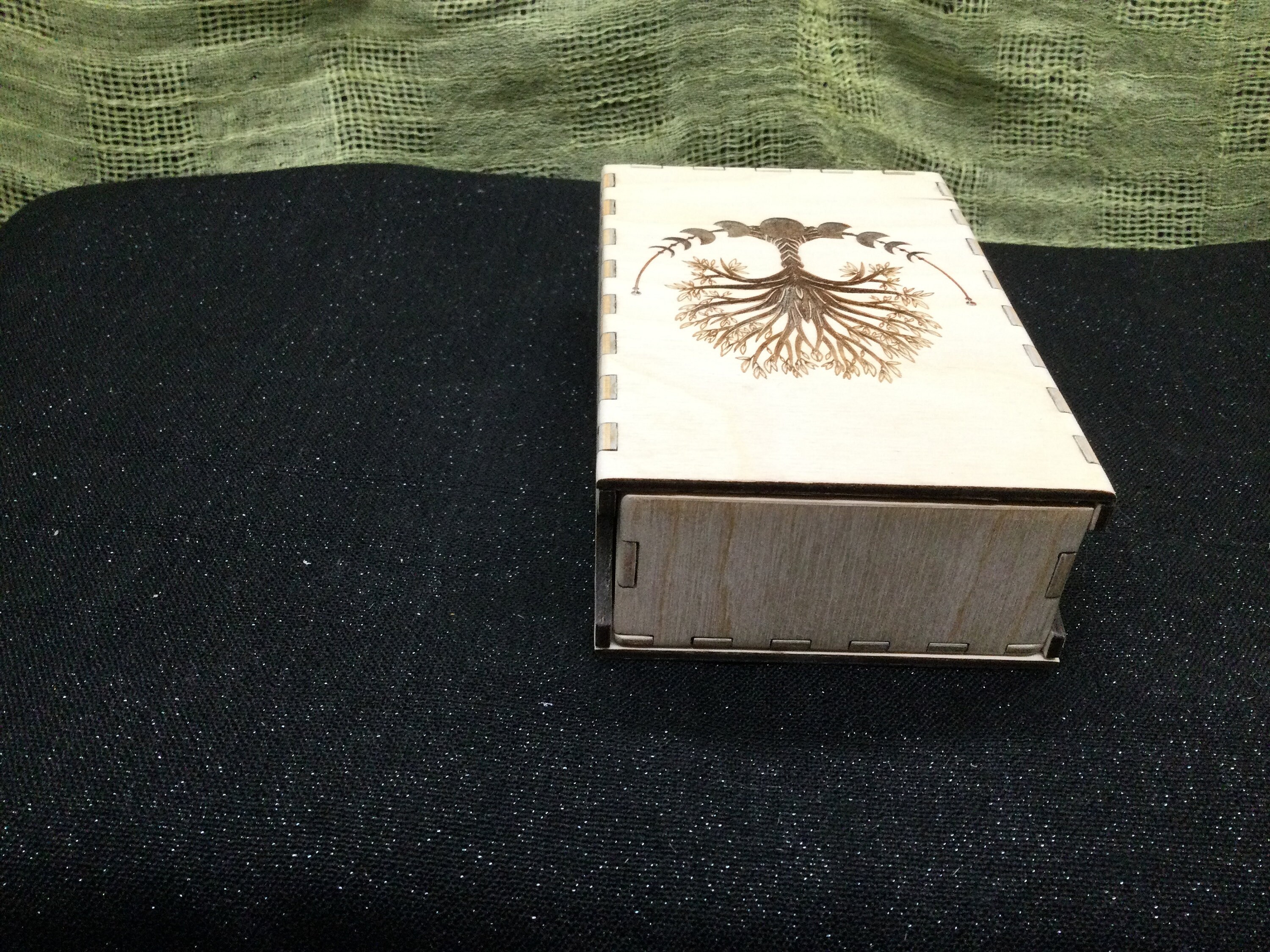 Tree of Life Moon Box Tarot Card Box Jewelry Box Custom Laser - Etsy
