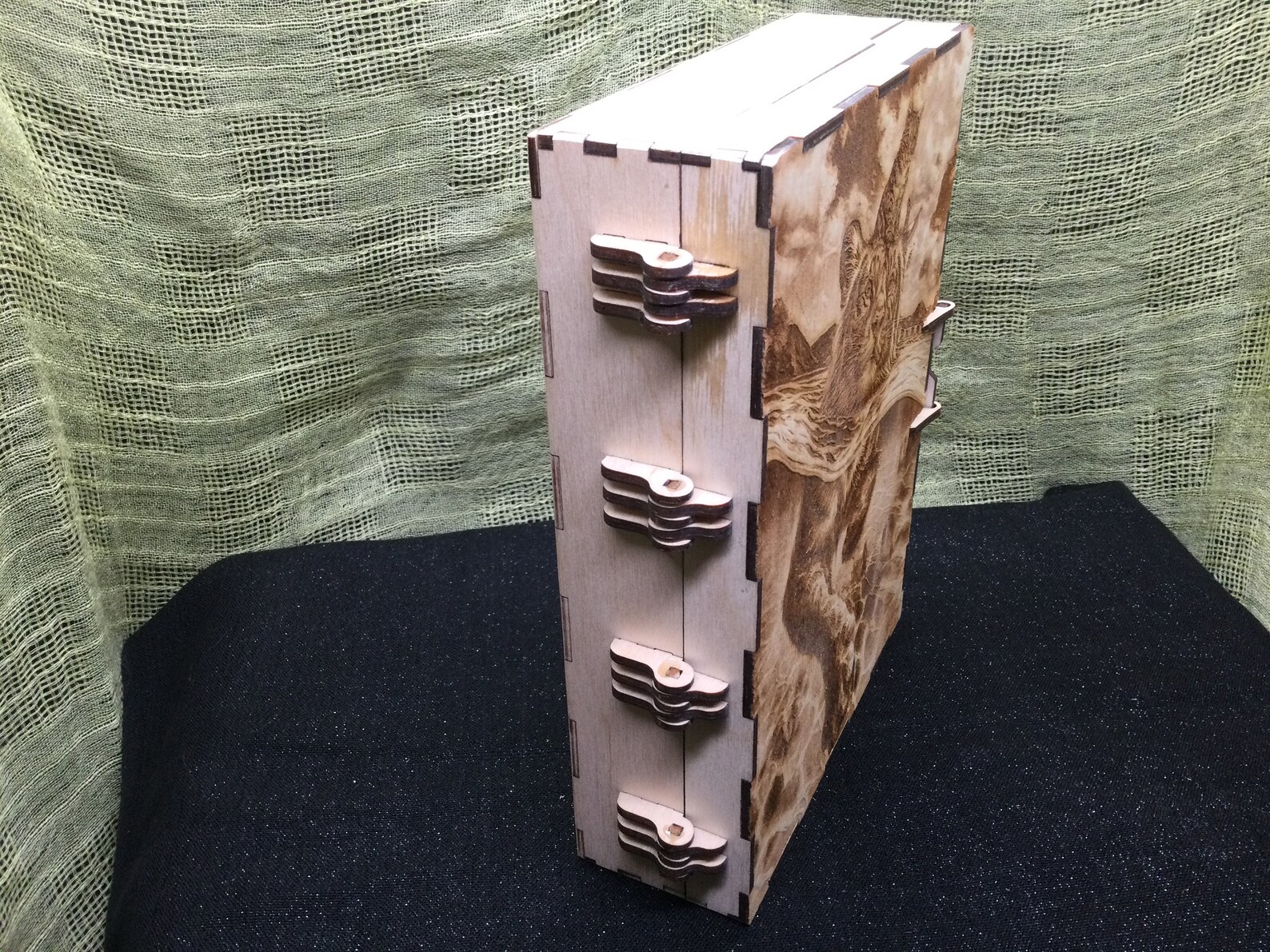 Tiger Wooden Box Custom Laser Cut Box Treasure Chest Jewelry Box Altar ...