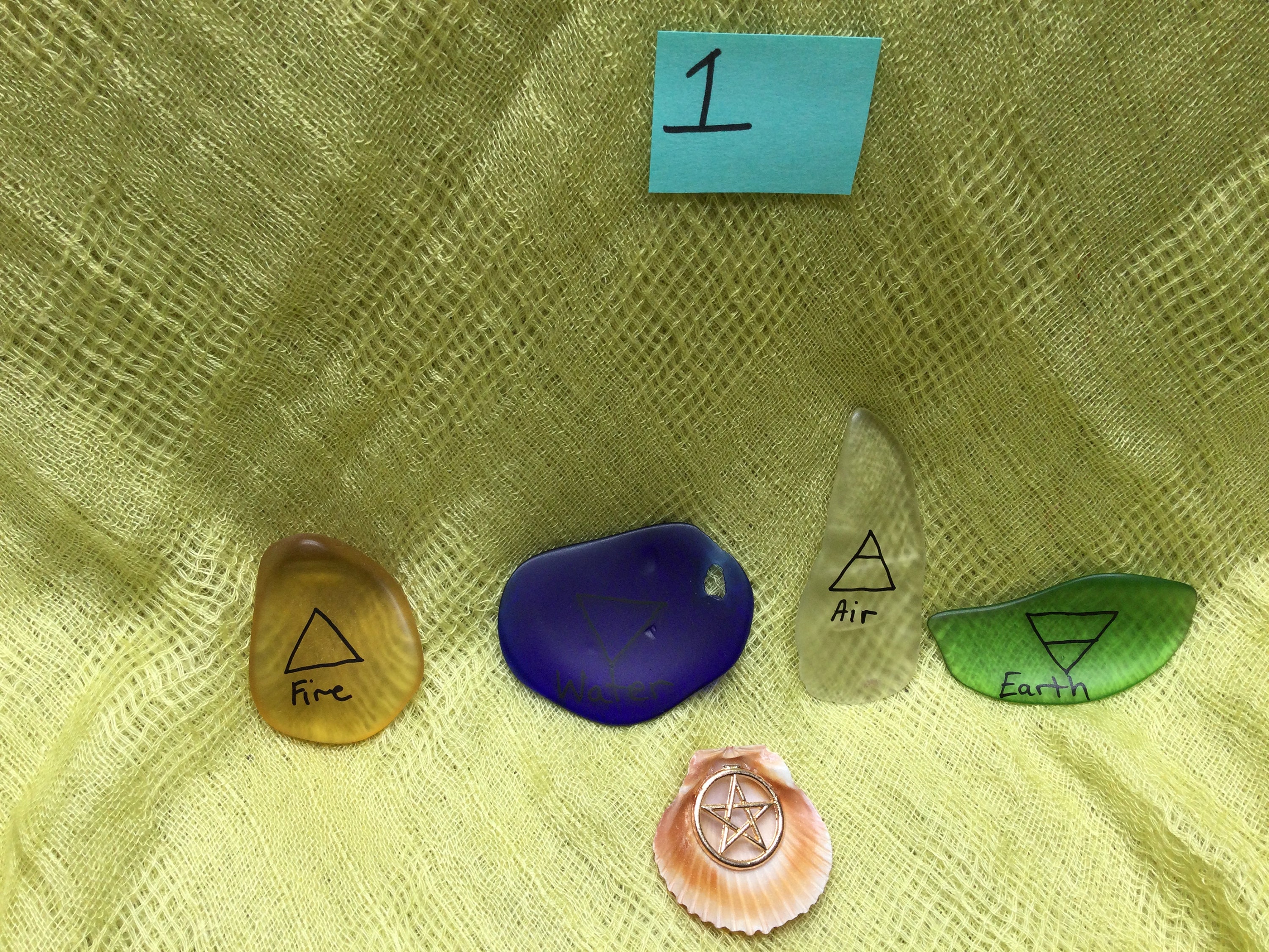 Four Elements Sea Glass Earth Elements Ocean Gifts Home Decor Ritual ...