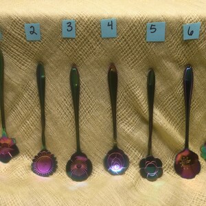 Fairy Spoon Magickal Spoon Tea Spoon Ritual Spoon Rainbow Spoon Wicca ...