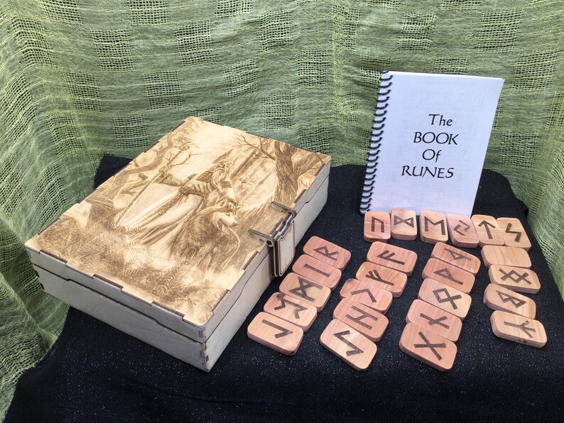 Odin Box Custom Laser Cut Box Viking Rune Box Viking Gods Odin God of ...