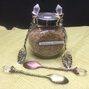 Crystal Spoon Quartz Crystal Ritual Spoon Tea Spoon Witch’s Spell Spoon ...