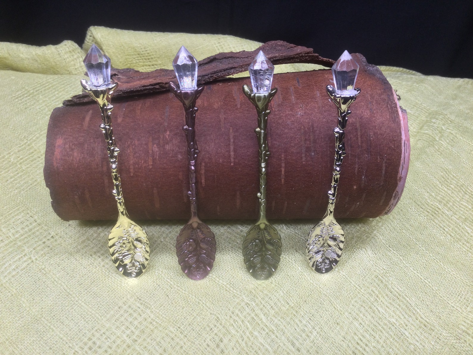 Crystal Spoon Quartz Crystal Ritual Spoon Tea Spoon Witchs - Etsy