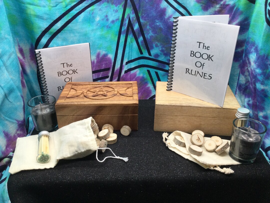 Wooden Rune Set, Divination, Elder Futhark Runes, Viking Rune Set ...