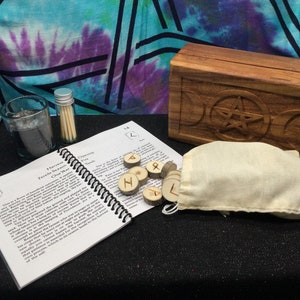 Wooden Rune Set, Divination, Elder Futhark Runes, Viking Rune Set ...