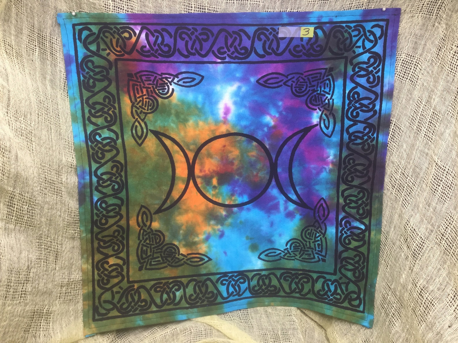Triple Moon Altar Cloth Altar Accessory Witch Wicca Ritual Tarot Card ...