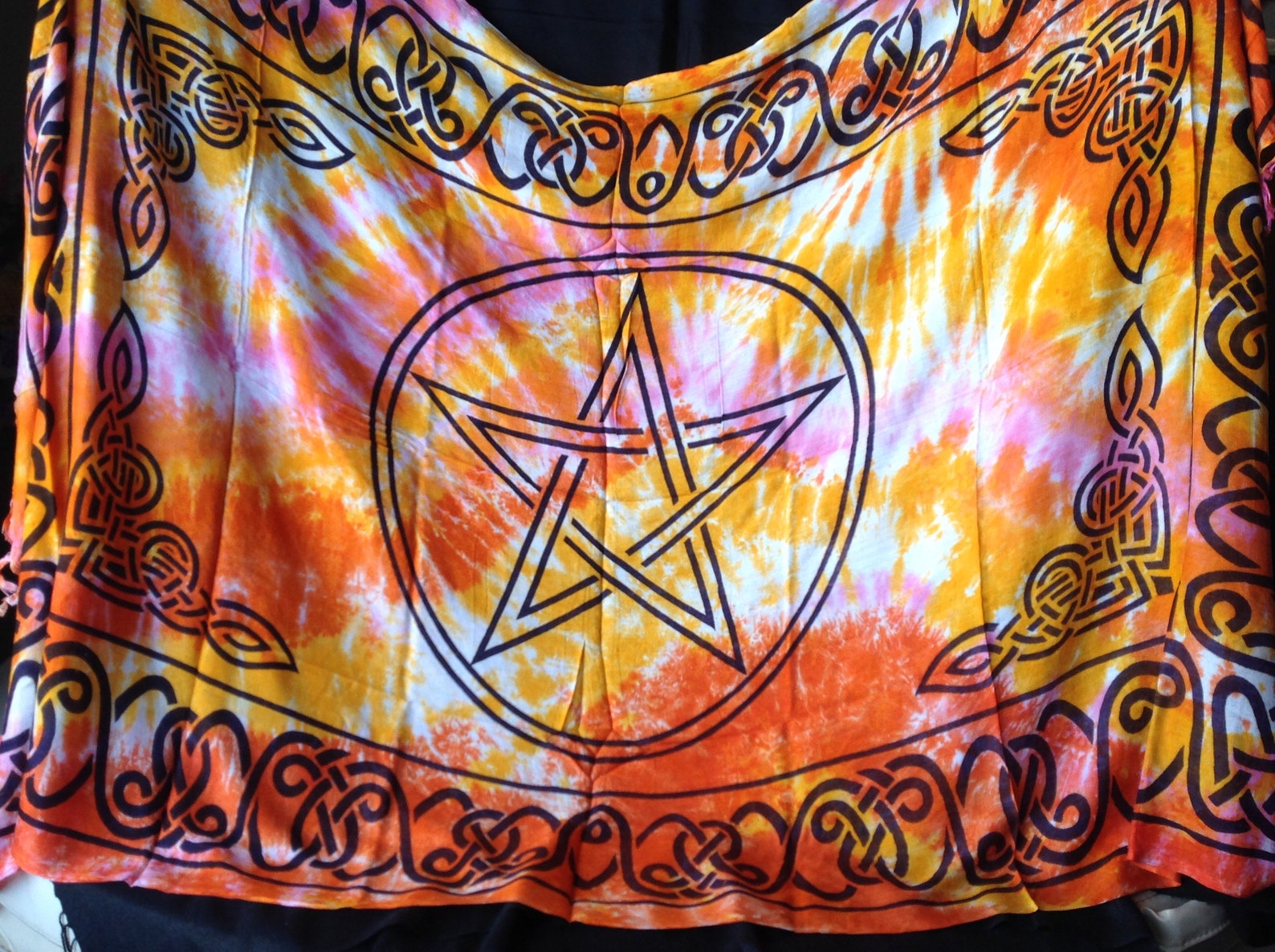Pentagram Altar Cloth, Pentagram Wall Decor, Witch, Wiccan, Pagan ...