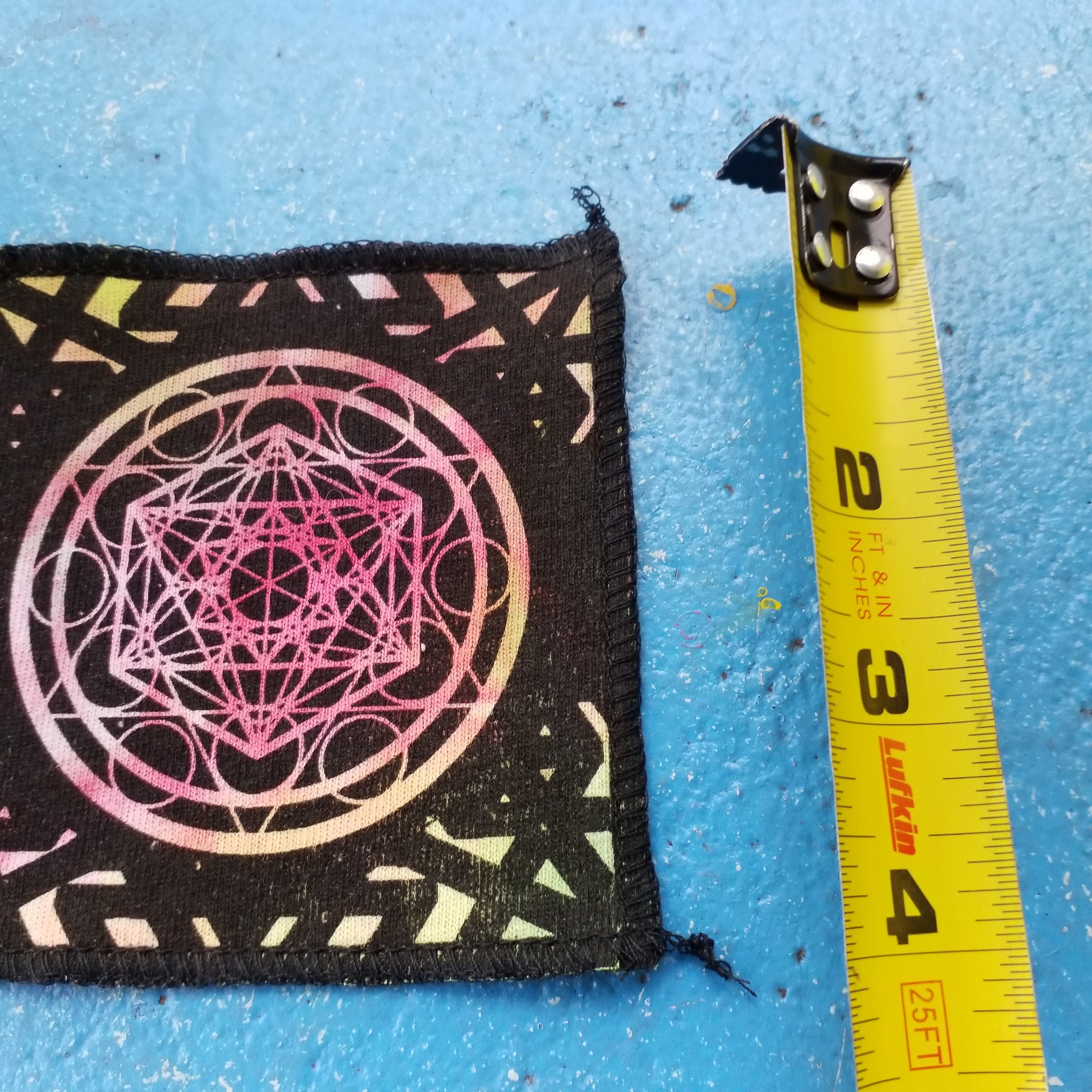 Sacred Geometry Patches Set of Three Screen Print Patches on - Etsy UK