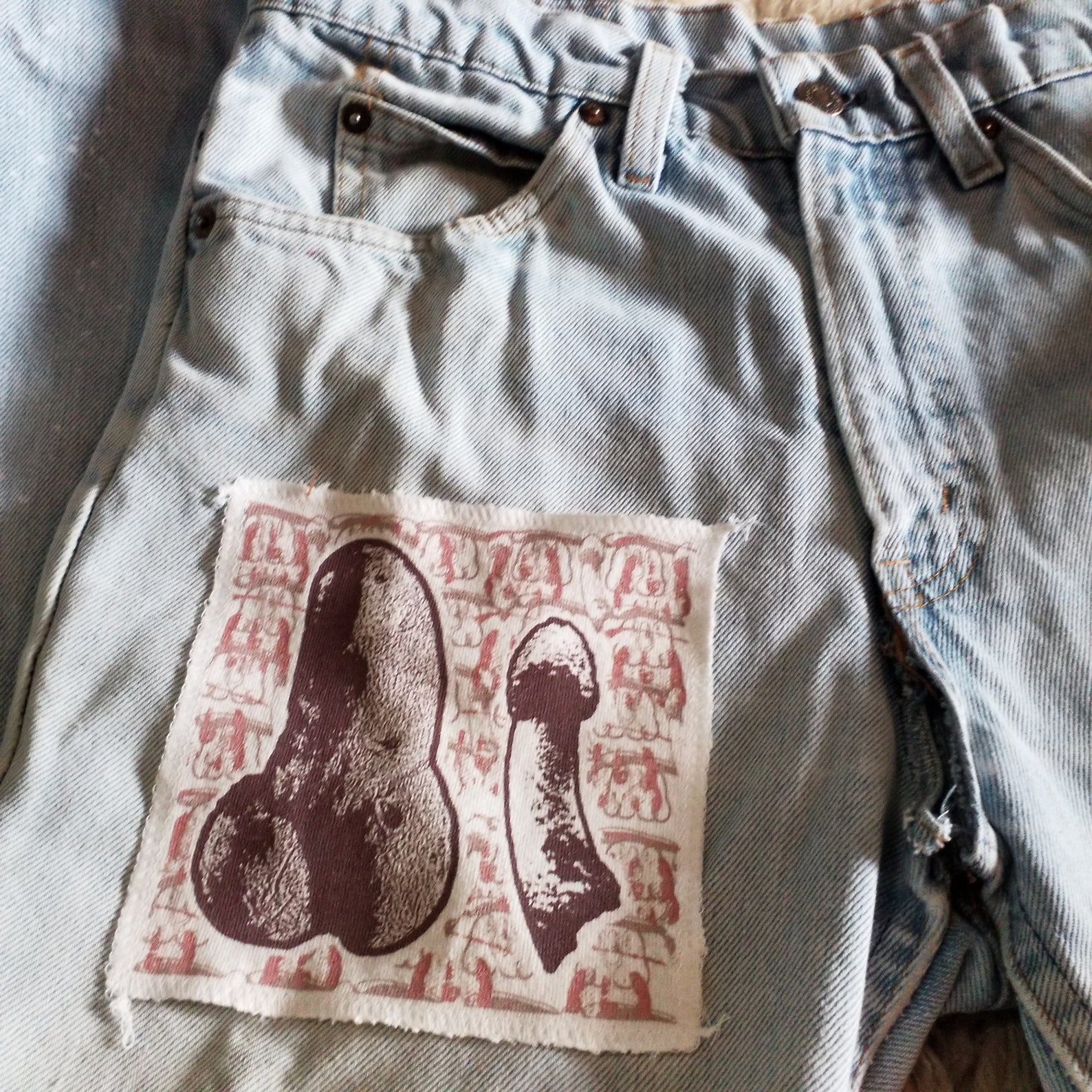 Phallic Patch Fun Penis Inspired Nature Mushroom and Potato - Etsy