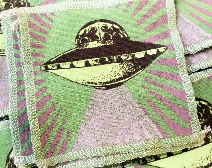 Ufo Patch Sew on Clothing, Bags, Back Packs, Etc. Screen Print Patch ...