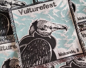 American Black Vulture Bird Buzzard Iron on Patch Coragyps - Etsy