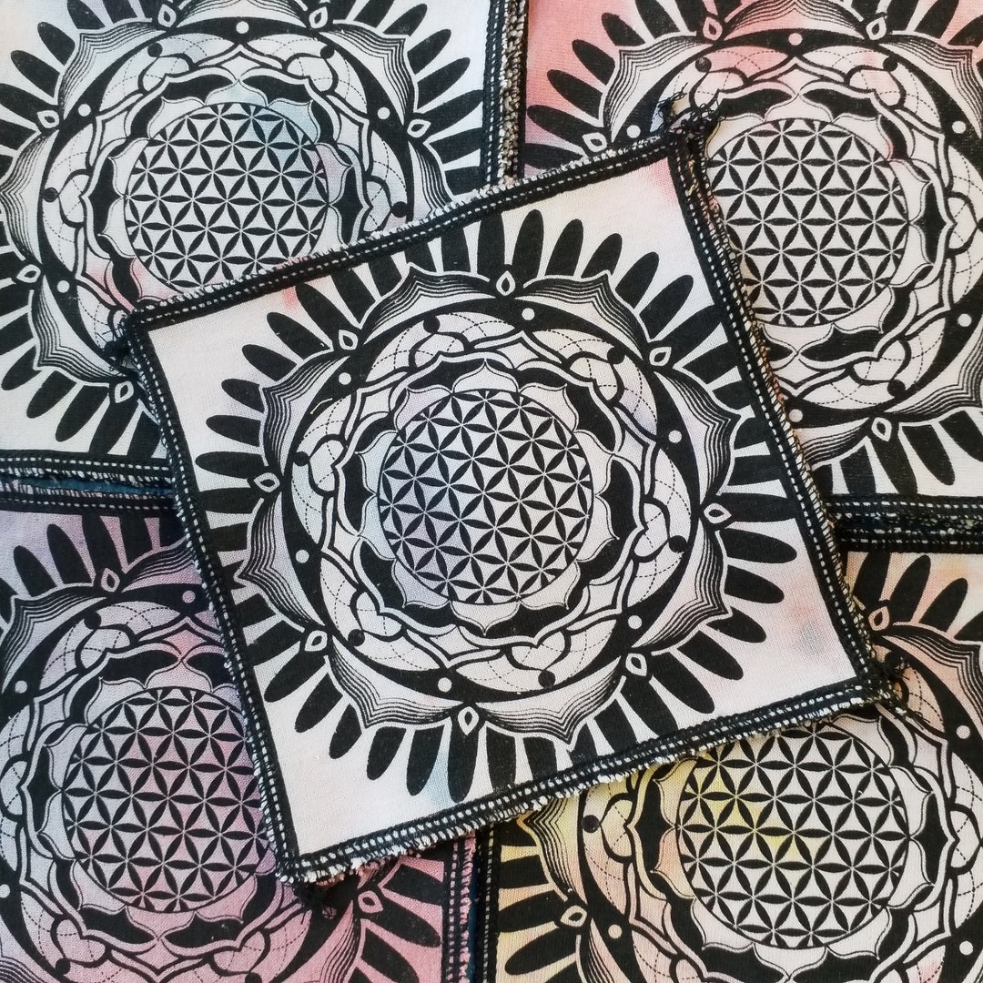 Sacred Geometry Patch Yoga Patches Mandala Patches Psychedelic Patches ...