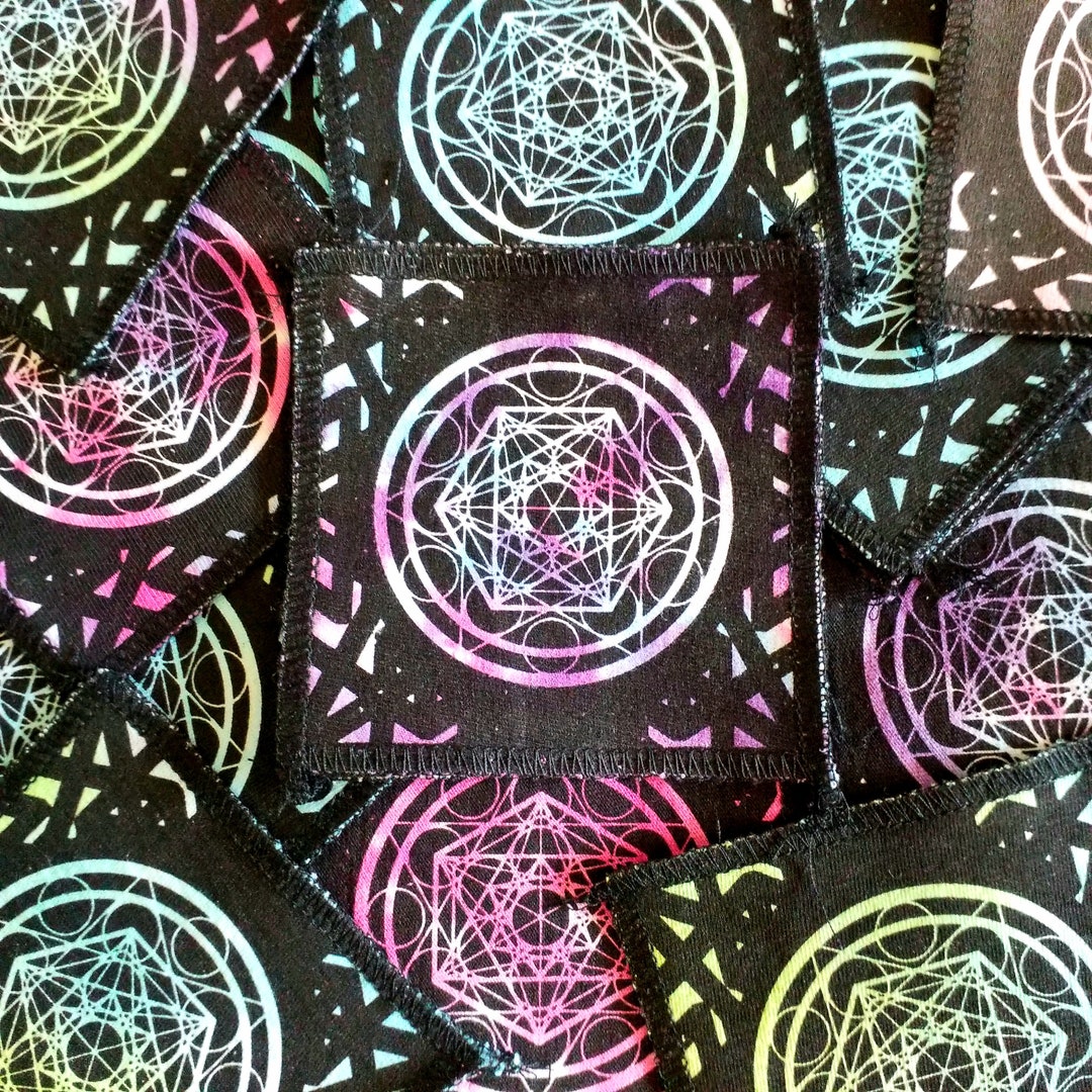 Sacred Geometry Patches Made From Upcycled Tye Dye Tshirts Go Green ...