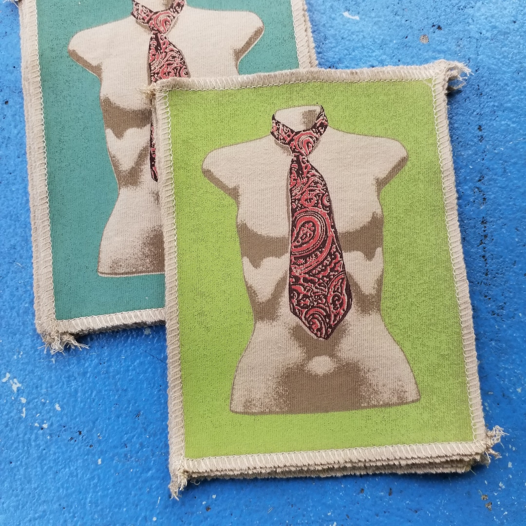 Screen Print Patch Unusual Unique Fashion Fabric Applique Sew on Patch ...