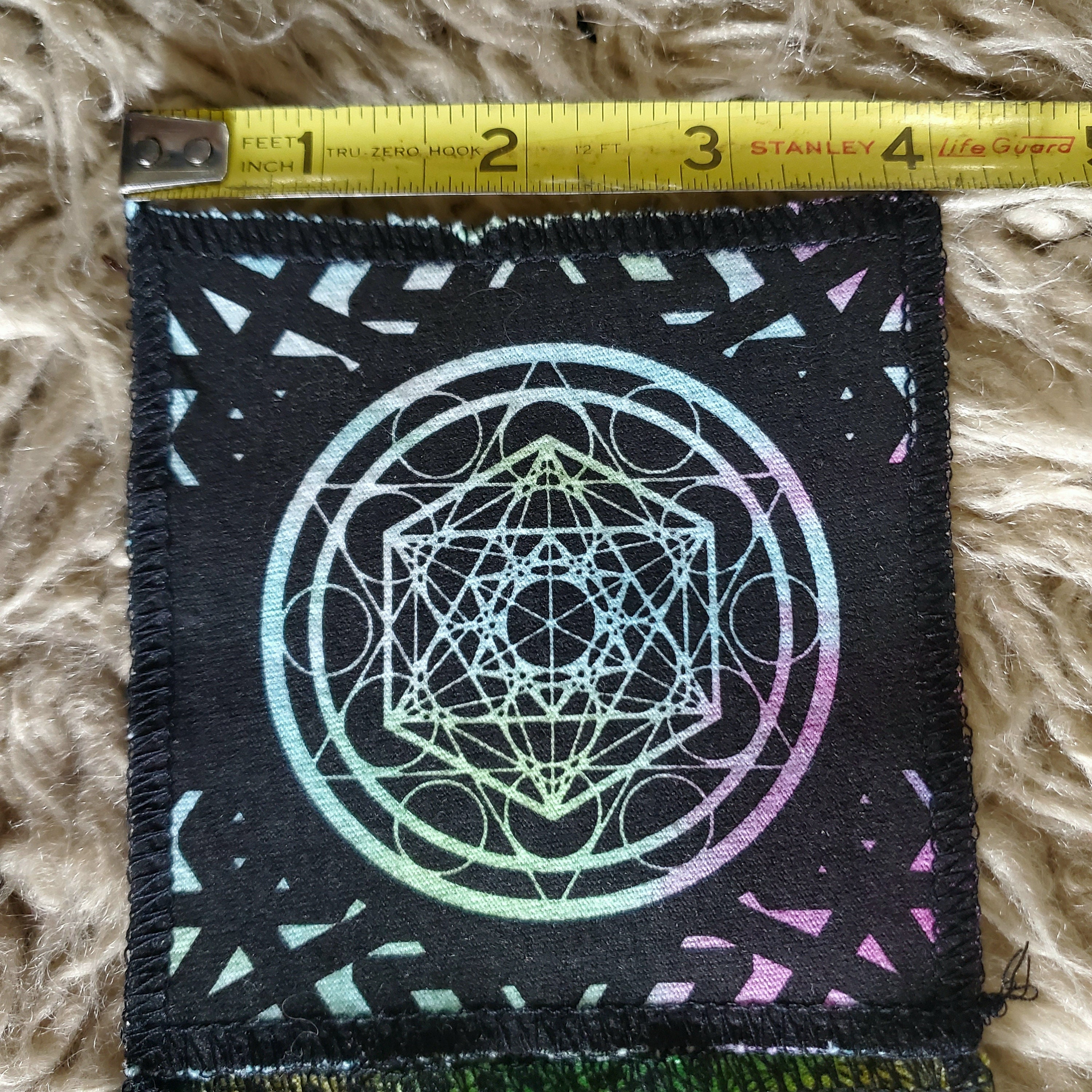 Sacred Geometry Patches Set of Three Screenprint Patches on | Etsy