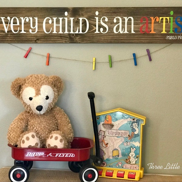 Every Child is an Artist Sign - Etsy