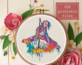 Creepy cross stitch | Etsy