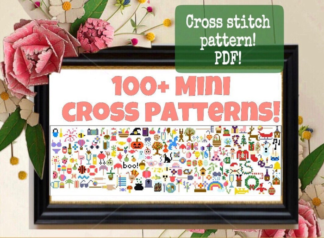 100+ Mini Cross Stitch Patterns - Etsy