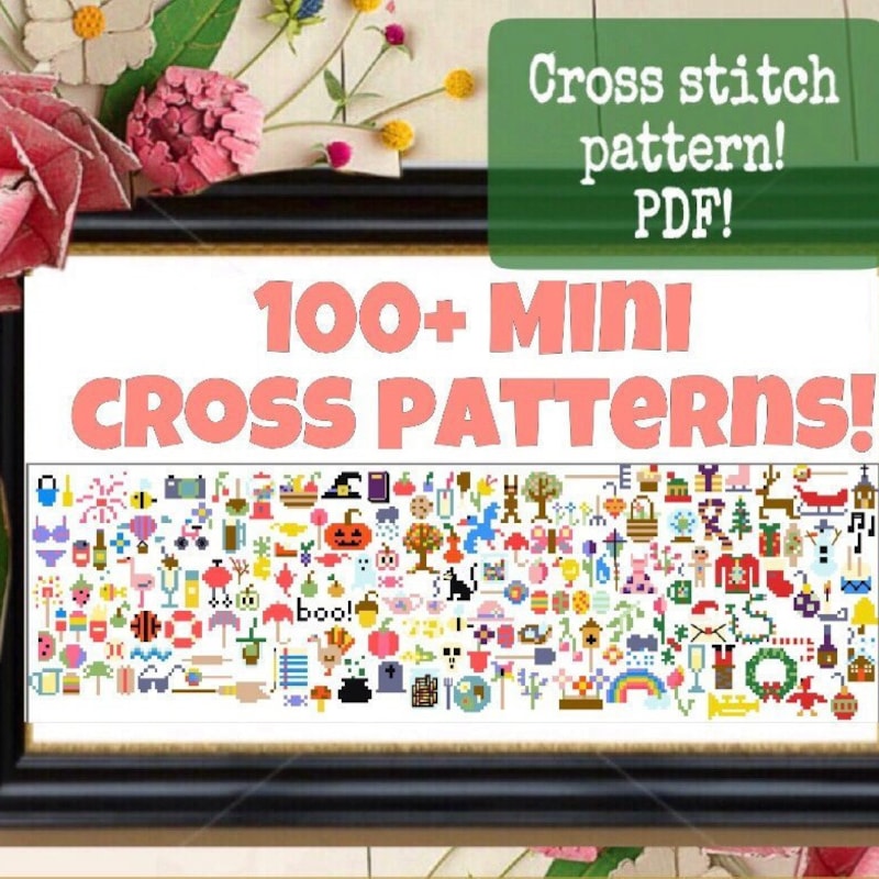 Small Whimsy Cross Stitch - Etsy