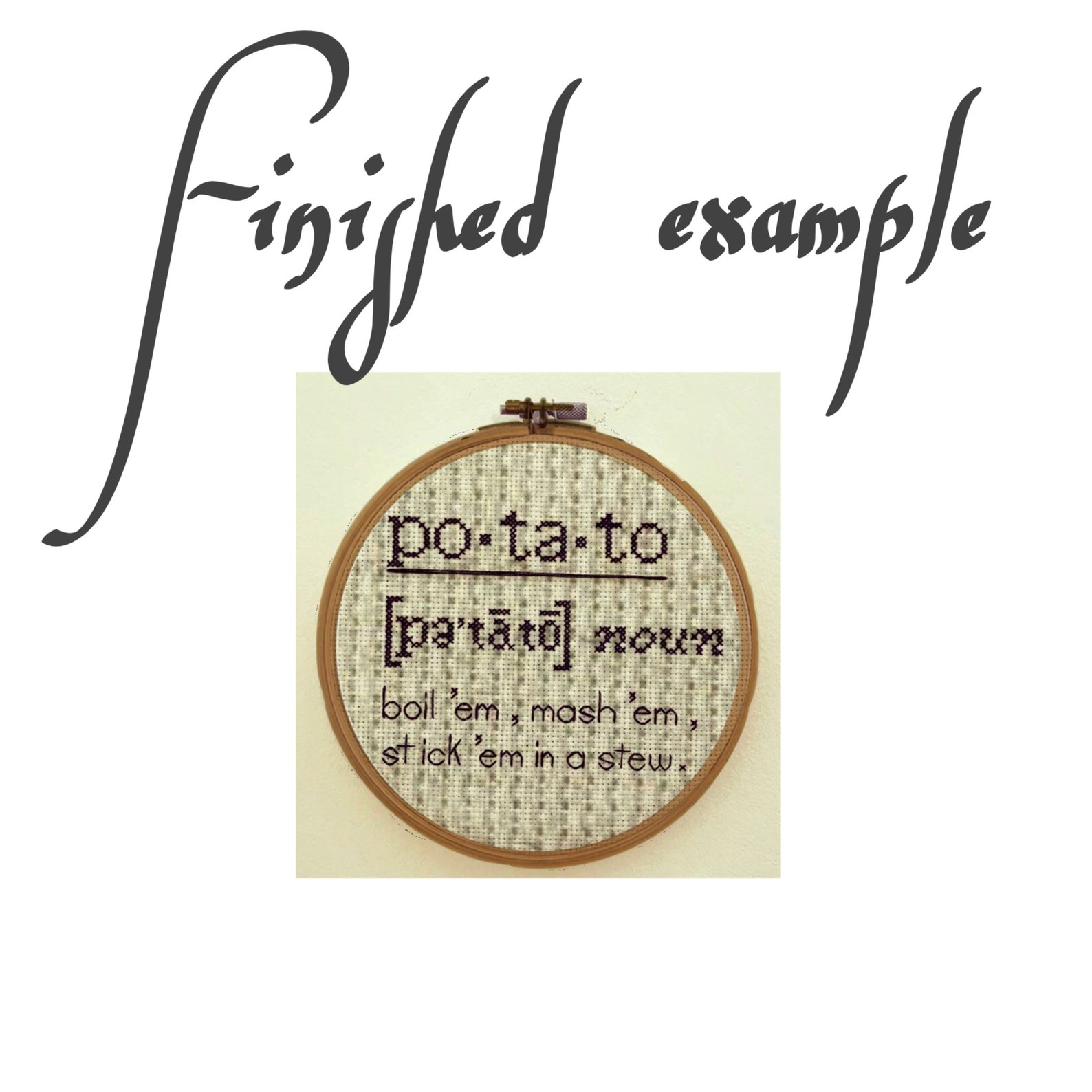 Potato Samwise quote Cross Stitch PATTERN instant download | Etsy