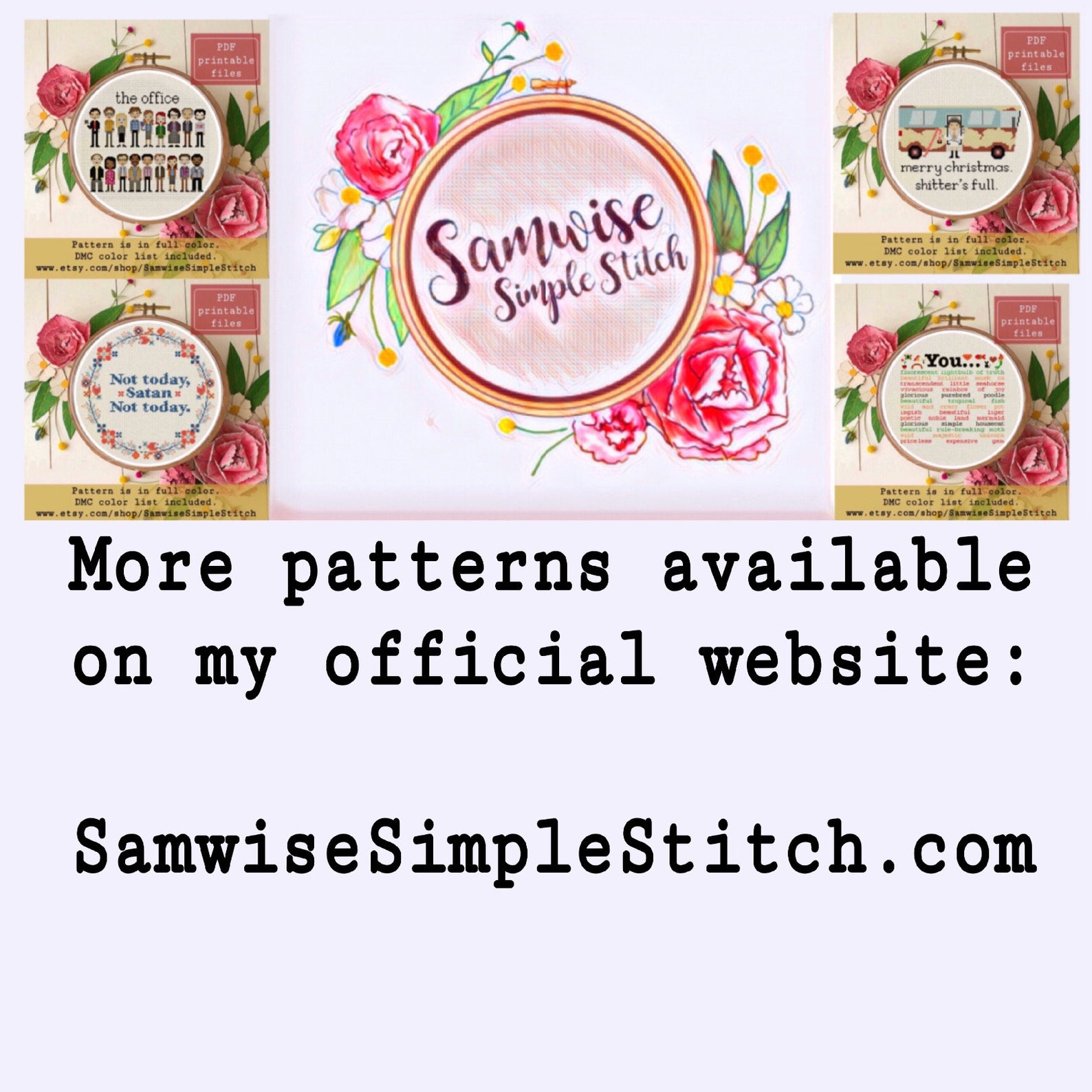 Rose Window Cross Stitch Pattern! Instant Download PDF - Etsy