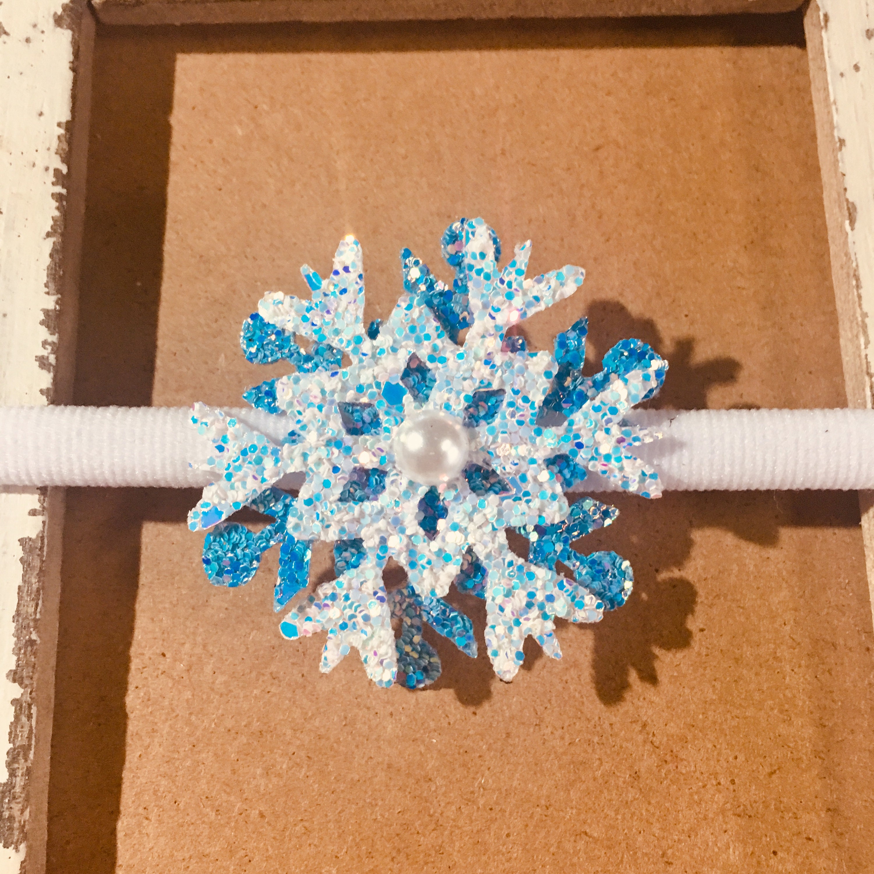Snowflake Baby Headband Glitter Snowflake Headband Christmas | Etsy