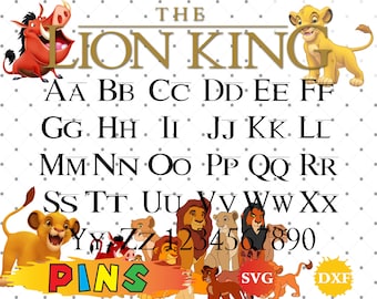 Lion king letters | Etsy