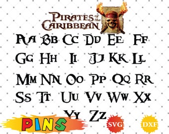 Pirate alphabet | Etsy
