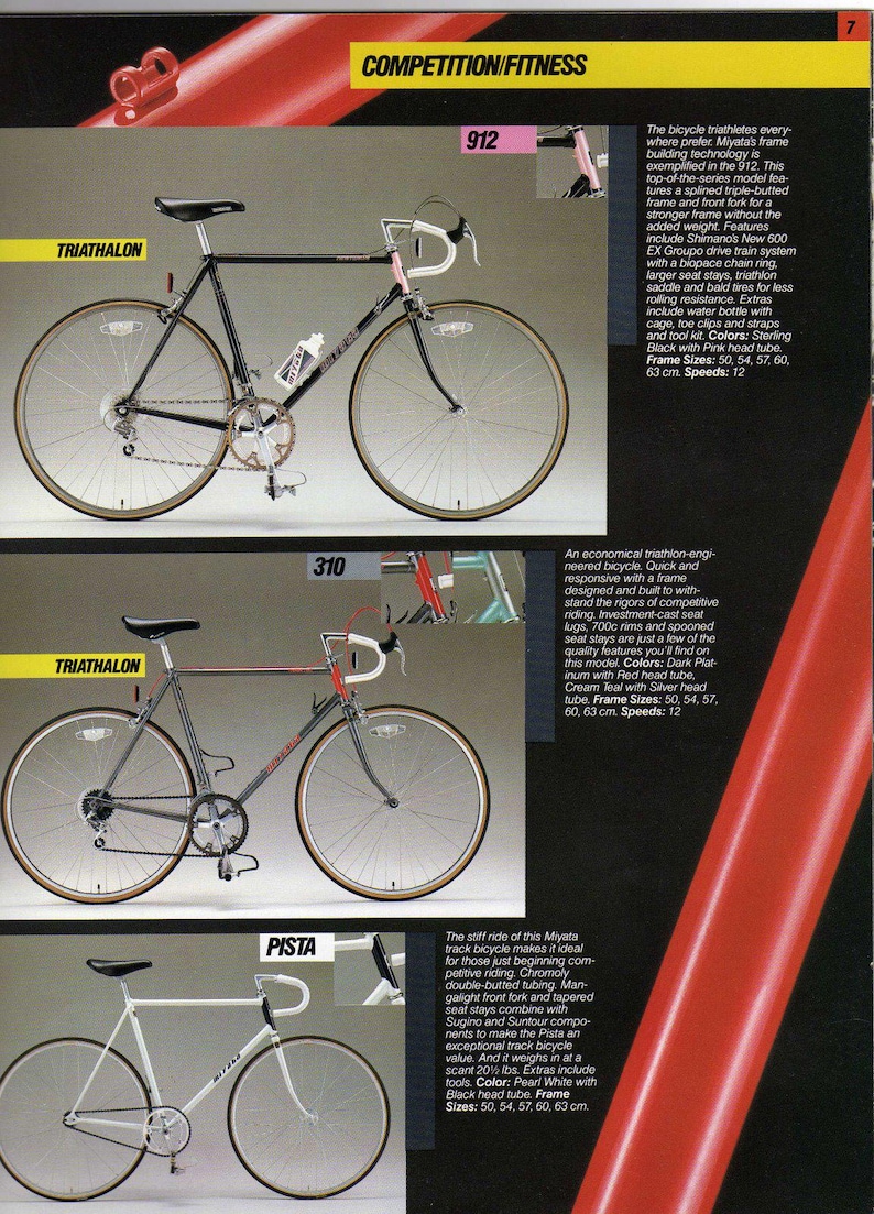 Miyata Bicycle, Model 912 - Etsy