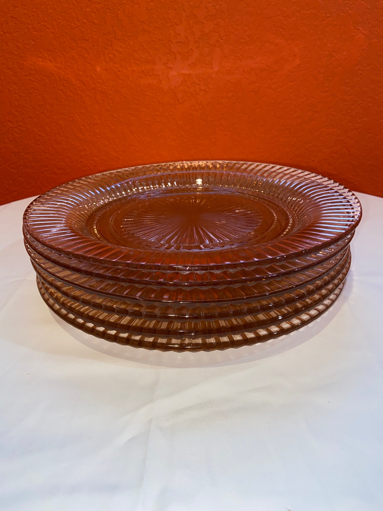 Vintage queen Mary Vertical Ribbed Dinner Plates - Etsy