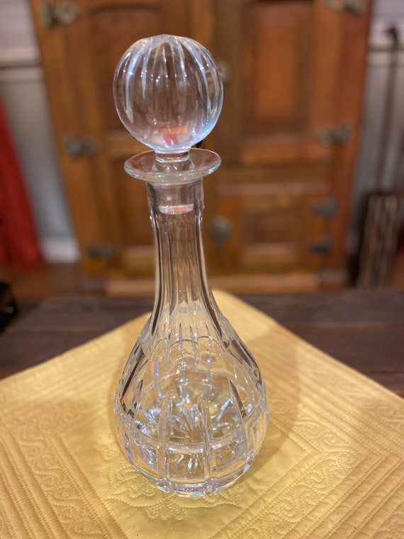 1990's Vintage Towle Lead Crystal Decanter With Round Ball - Etsy
