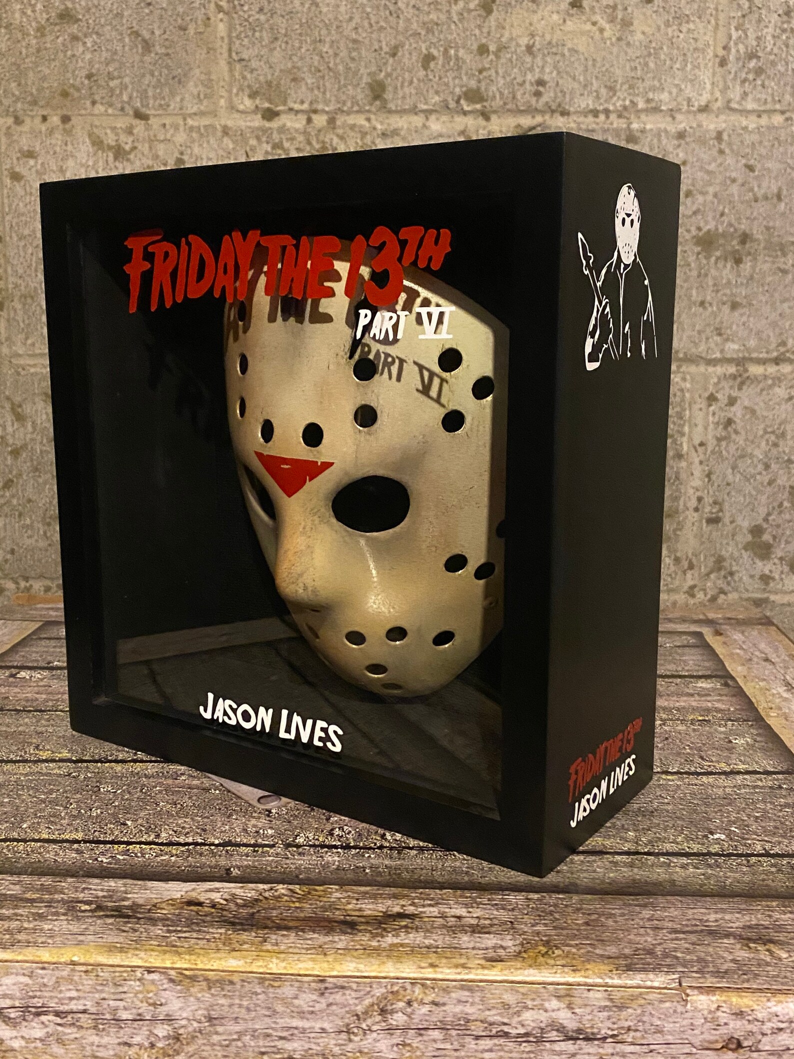 Jason Mask Friday the 13th Part 6 VI Display Case Shadow Box - Etsy