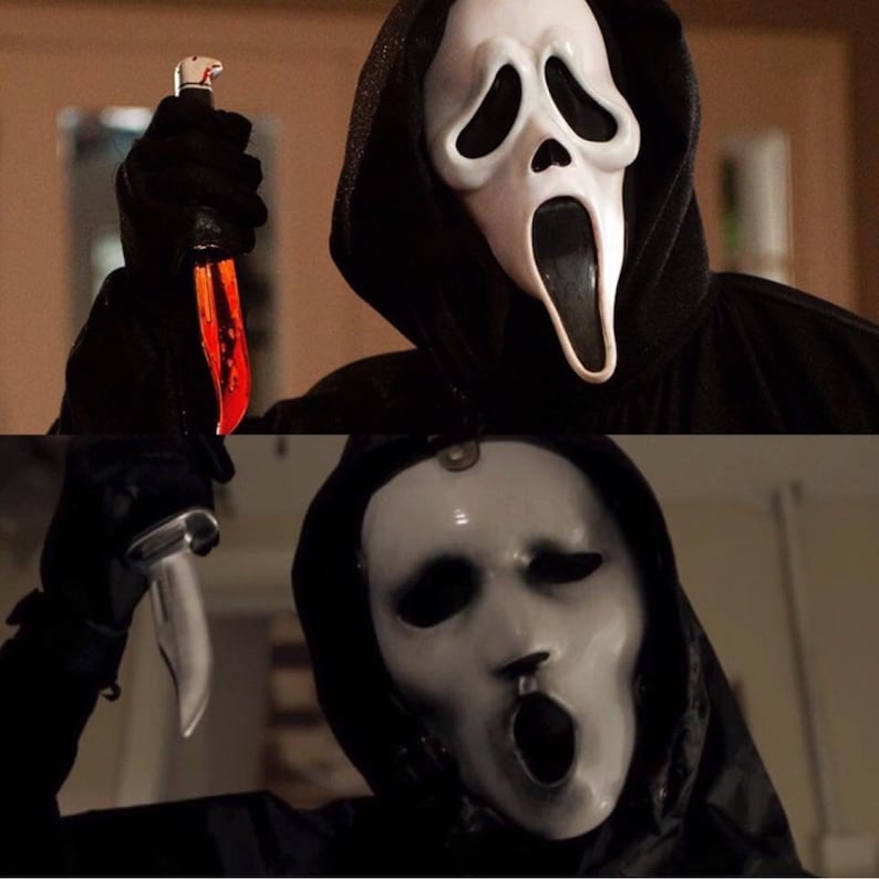 Scream Movie Knife Ghostface Killer Mask Buck Prop Display | Etsy