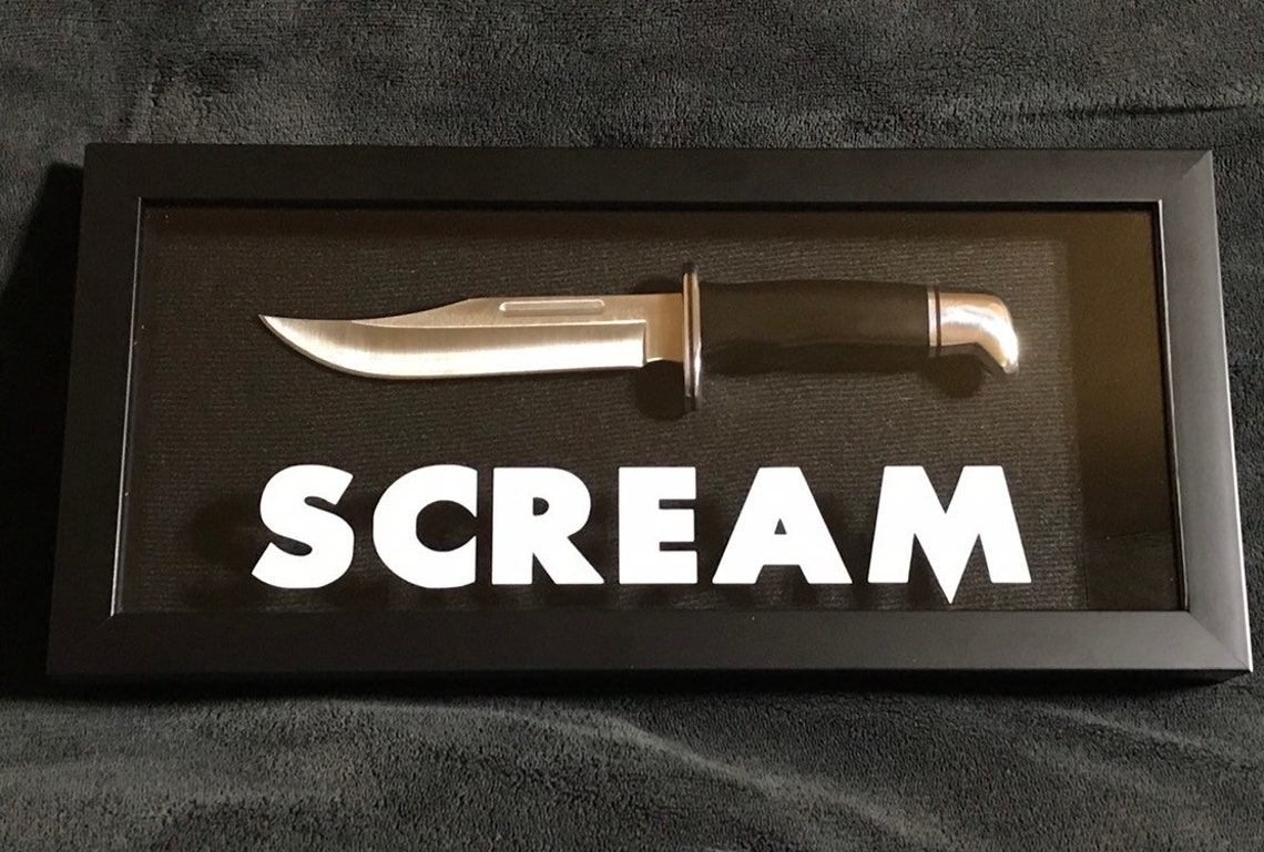 Scream Movie Knife Ghostface Killer Mask Buck Prop Display | Etsy