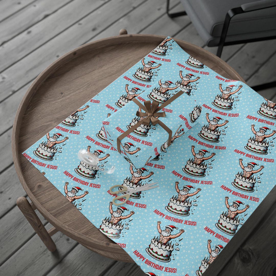 Happy Birthday Jesus Wrapping Paper - Etsy