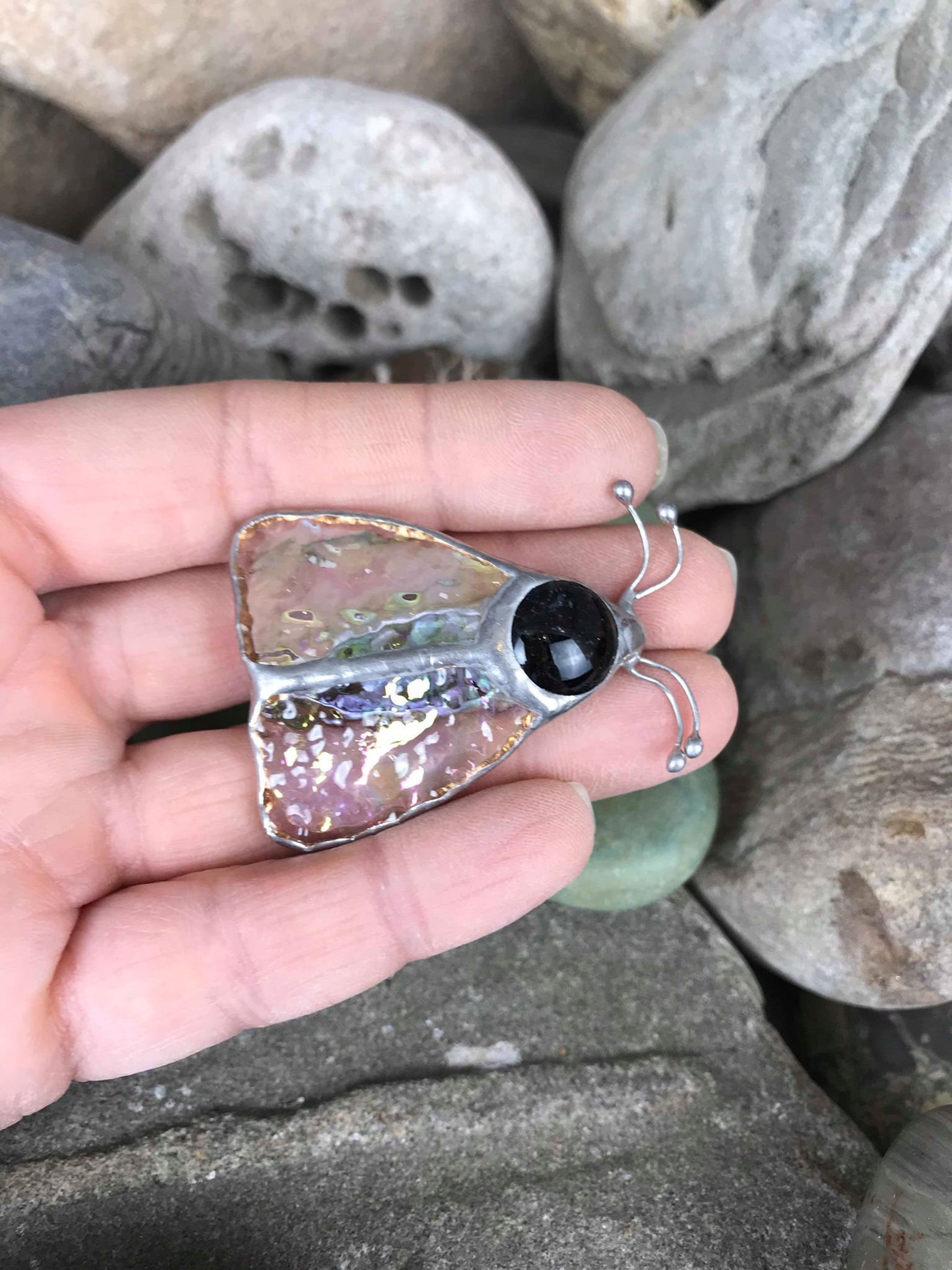 Insect Brooch Black Moth Brooch Small Gifts for Teenage Girl | Etsy