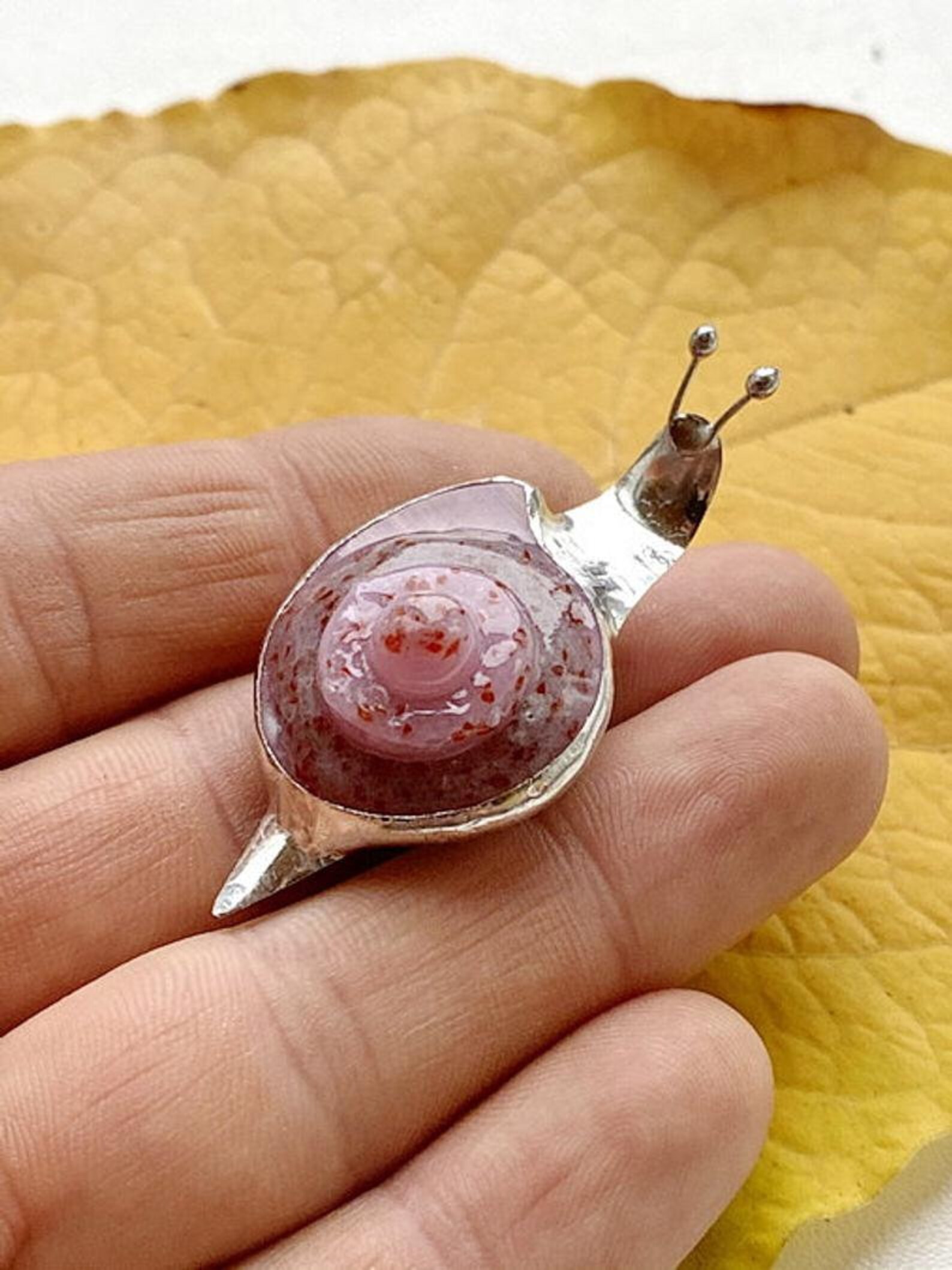 Snail jewelry brooch pin Cute animal Gift for teenage girl for | Etsy