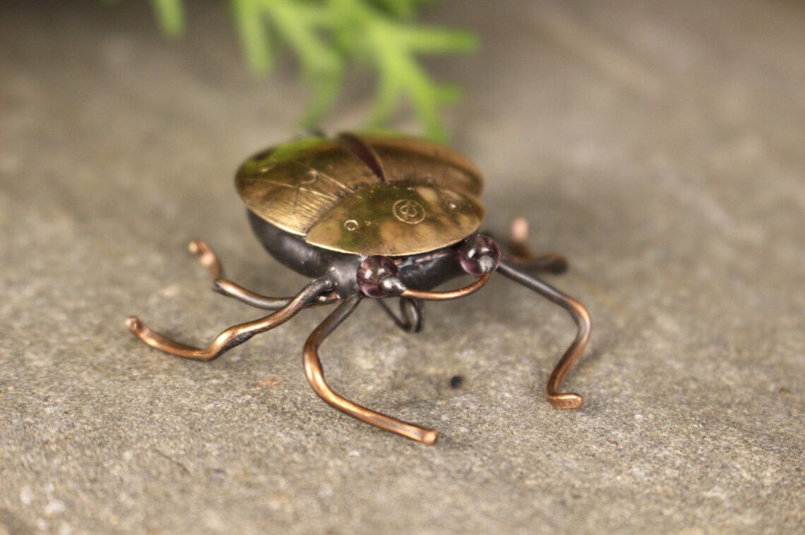 Beetle brooch Bug Entomology Holiday gift for her Unique | Etsy