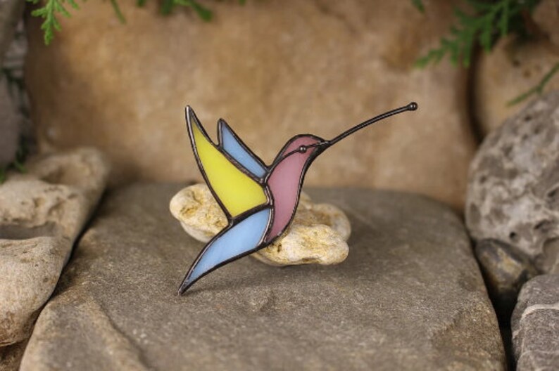 Hummingbird Clear Brooch Jewelry Art Gift for Wife Mum Sister | Etsy