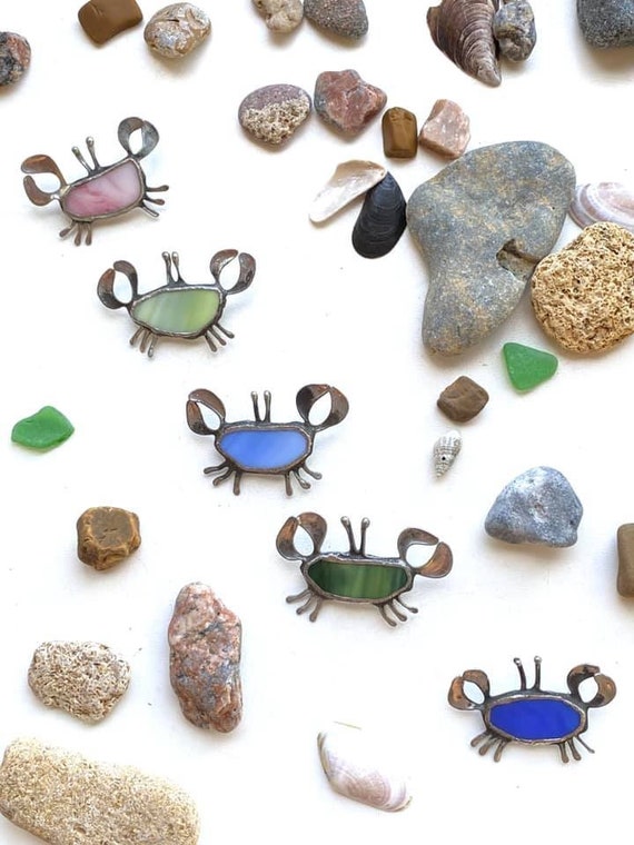 Blue Crab Pin Brooch Summer Beach Jewelry Brooch Pin Cute - Etsy