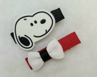 Snoopy Hair Clip - Etsy