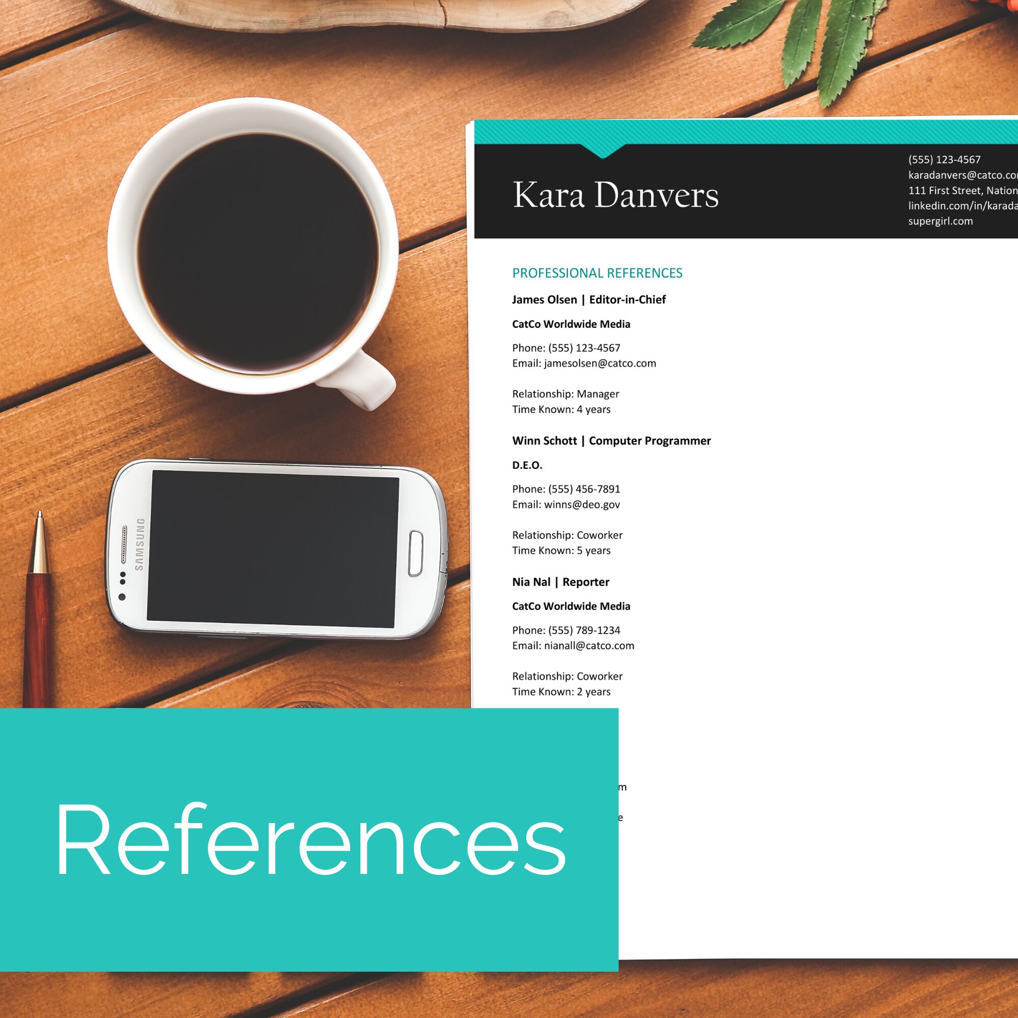 Resume Template Bundle for MS Word PC Mac, Instant Download ...