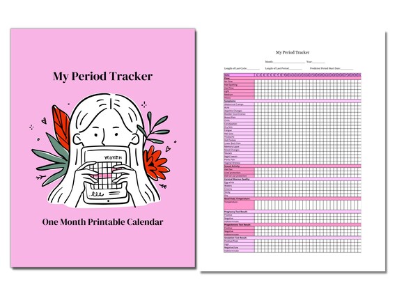 My Period Tracker Ovulation Tracker Menstrual Tracker - Etsy