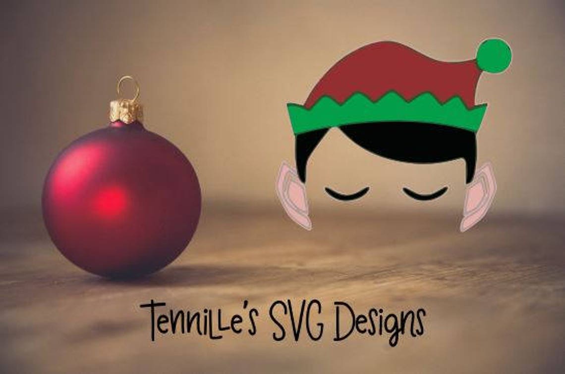 Boy Elf W/ Elf Ears SVG, Boy Elf Face, SVG File, Cricut, Christmas SVG ...
