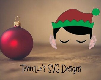 Girl Elf W/ Elf Ears SVG, Girl Elf Face, SVG File, Cricut, Christmas ...