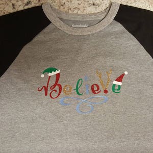 Christmas Believe SVG, Santa Hat, Elf Hat, Snowflake, Reindeer ...