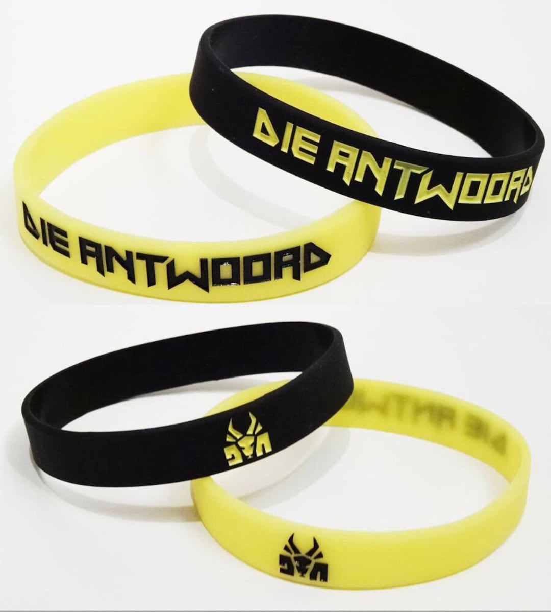 DIE ANTWOORD Bracelet/wristband Set Yolandi Visser Zef Rap RAVE Ninja ...