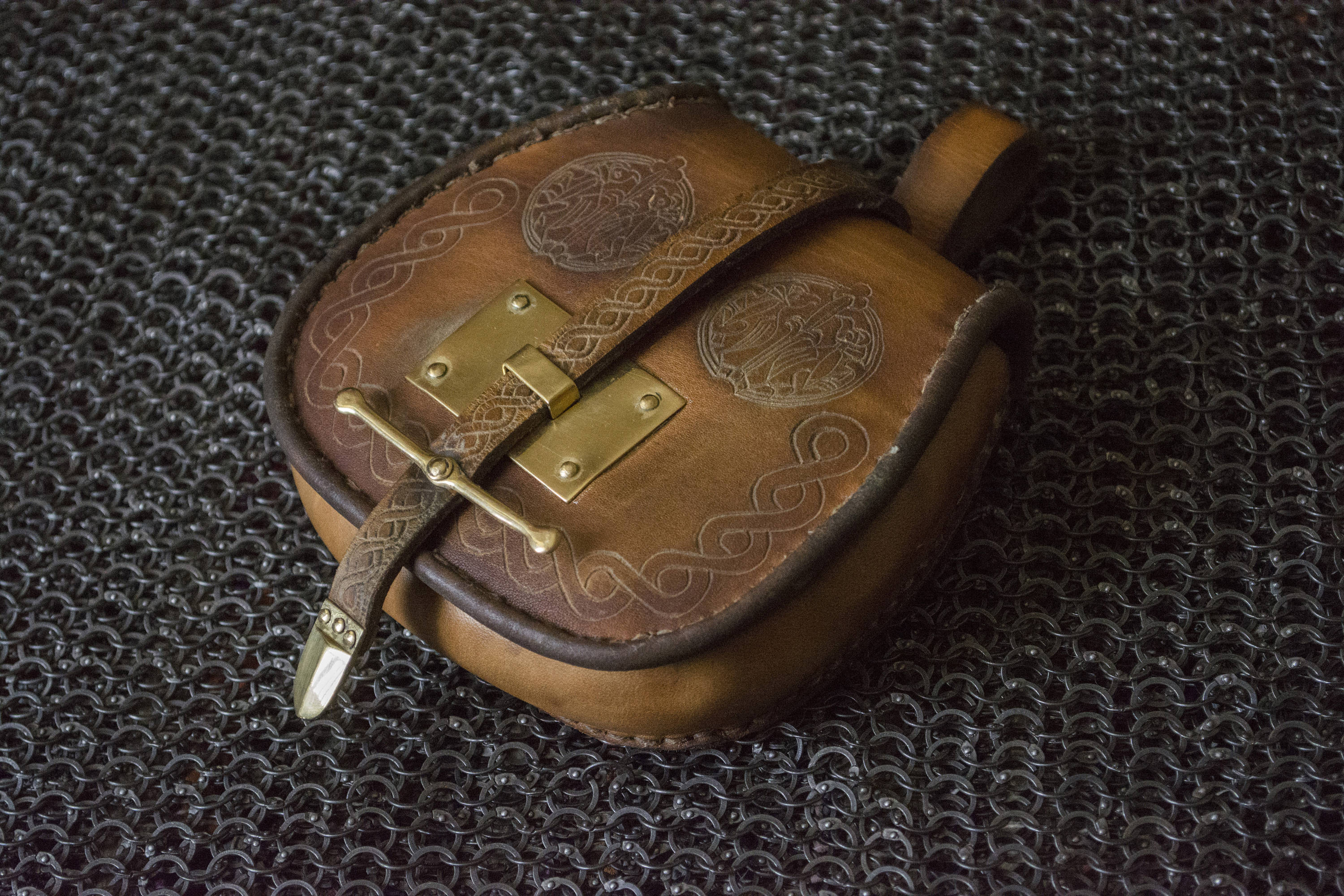 Early Medieval Leather Bag With Brass Bag Fittings Found in - Etsy